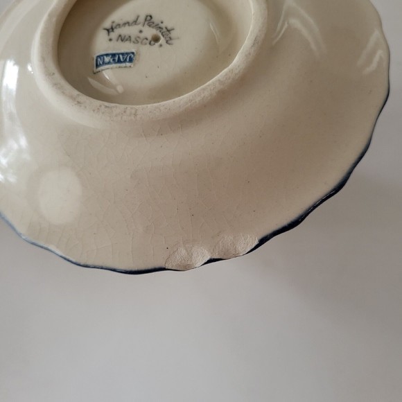 NASCO | Dining | Vintage Nasco Blue Rooster Hand Painted Condiment Jam ...